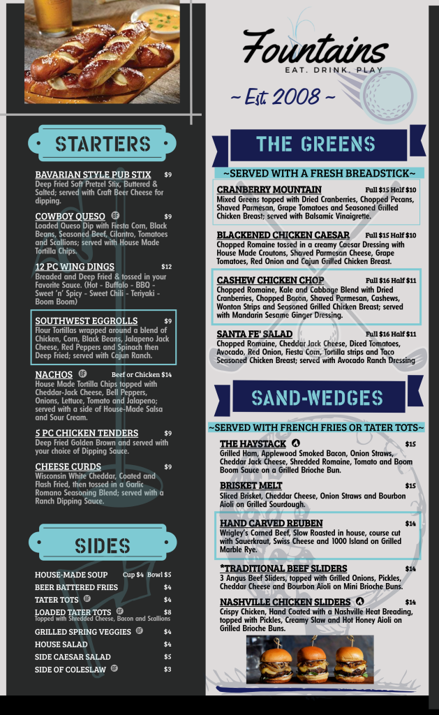 Restaurant - Fountains Golf & Banquet